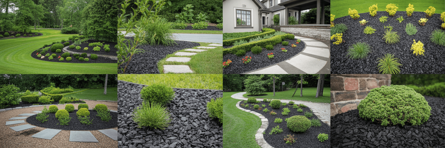 25 Black Mulch Landscaping Ideas That Instantly Elevate Curb Appeal ...