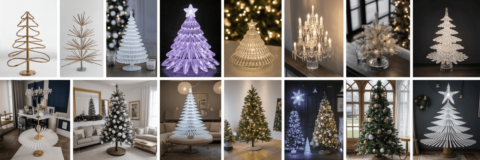 25 Crystal Christmas Tree Ideas That Sparkle with Holiday Magic - EcoCation