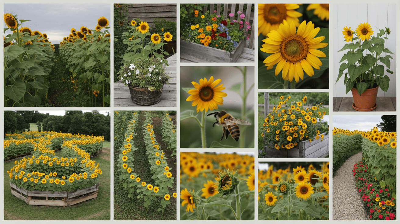 25 Sunflower Garden Ideas to Fill Your Yard With Golden Joy - EcoCation